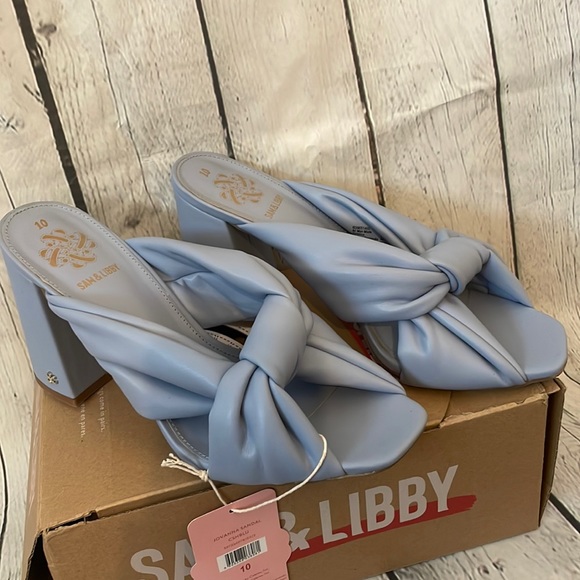 Sam & Libby | Shoes | Nwt Sam Libby Light Blue Heel Sandals | Poshmark